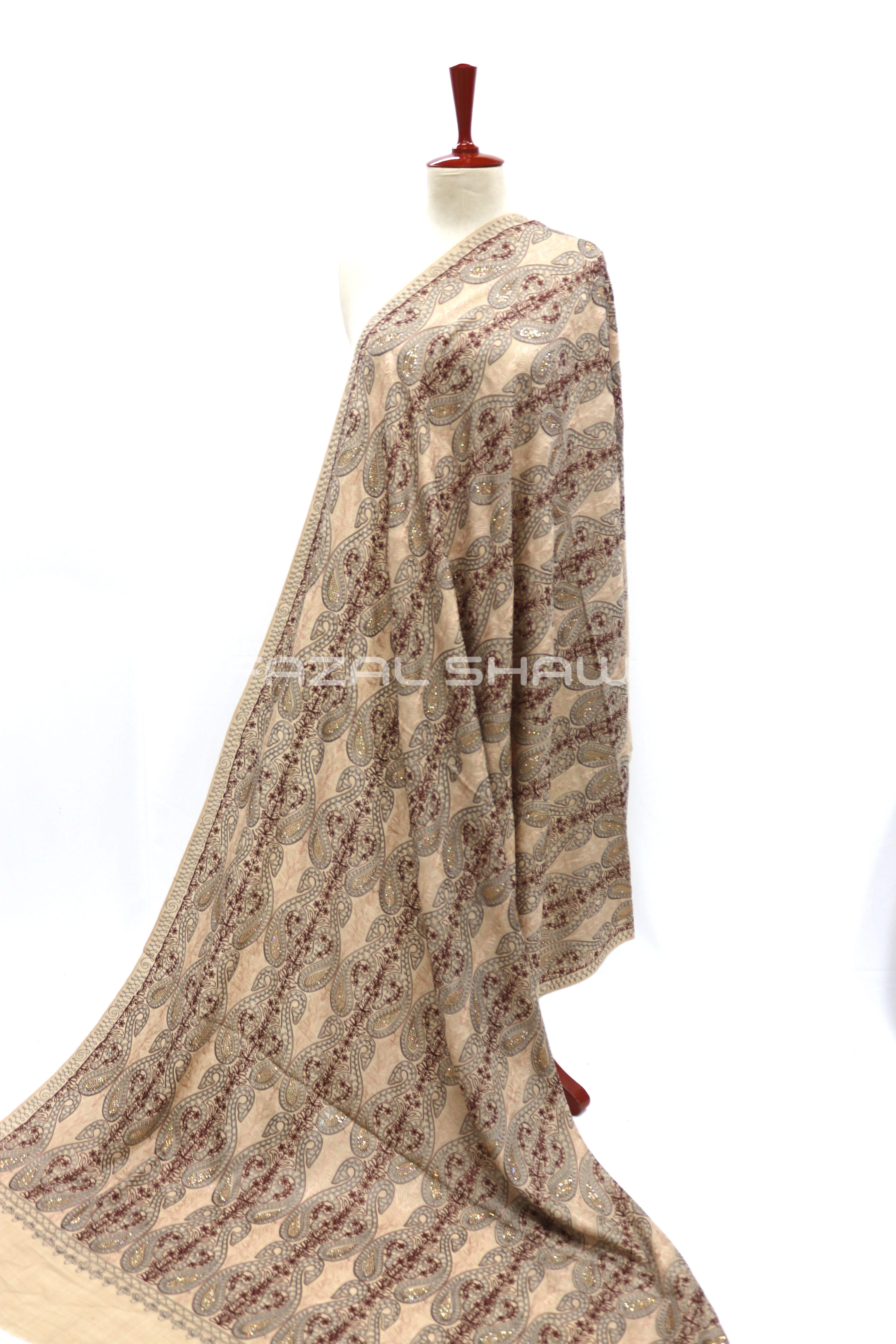 Fish Nalki And Stone Jaal – Fazal Shawl
